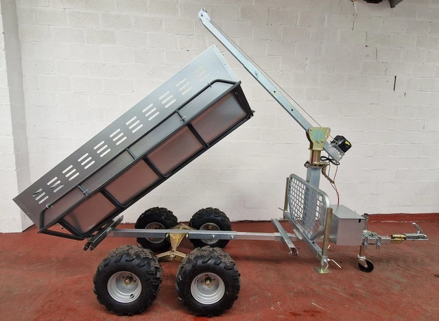 ATV/QUAD/DIGGER OFF ROAD Timber Forestry Firewood Tipping Crane/Winch ...