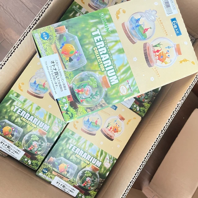 RE-MENT PIKMIN TERRARIUM Collection 1 Complete Set Box of 6 type packs ...