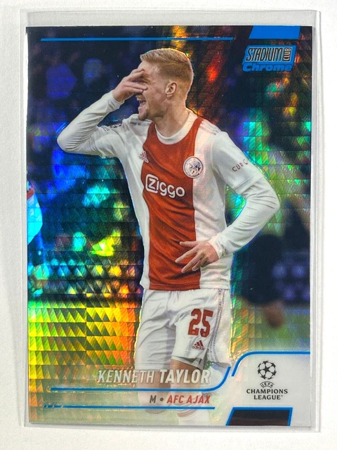 KENNETH TAYLOR 2021-22 Topps Stadium Club Chrome Blue Prism Refractor ...
