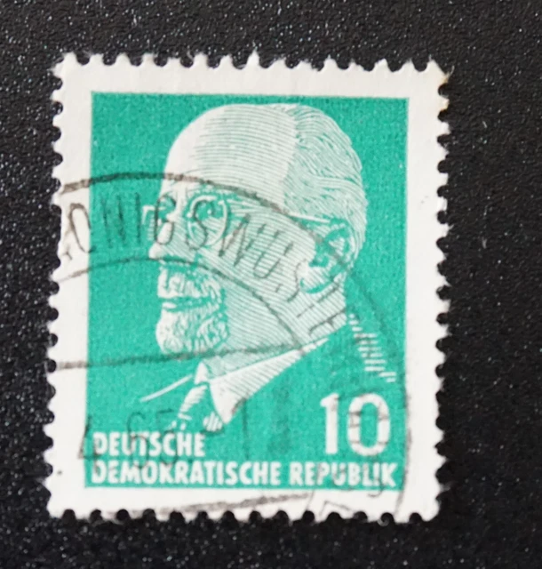 BRIEFMARKE 1961 DDR Walter Ulbricht 10 Pfennig gestempelt grün EUR 90,00 - PicClick DE