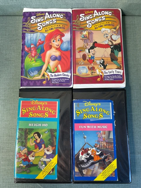 DISNEY SING ALONG Songs & Childrens Movies VHS Tape Lot Of 4 Bundle £9. ...