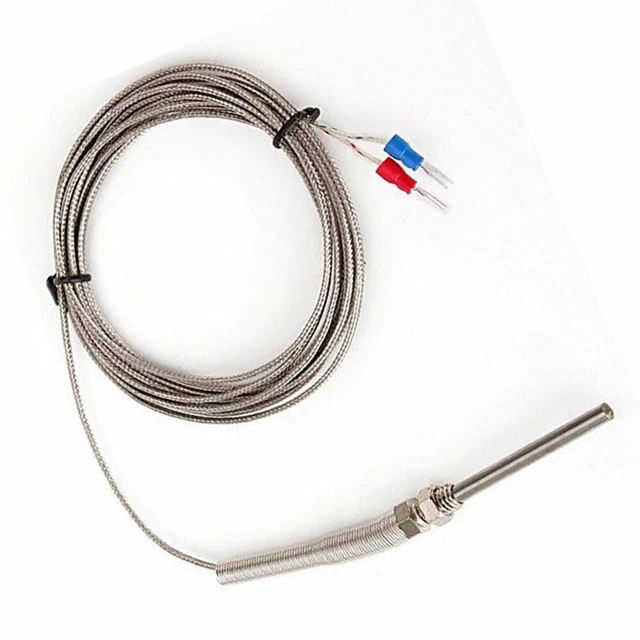 THERMOCOUPLE HAUTE TEMP RATURE 50mm sonde type K avec blindage en acier inoxyda EUR 11,54 ...