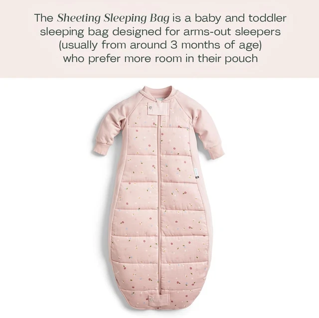 PREMIUM SLEEPING BAG 1.0 TOG, 2-4 Years, Daisies Print – Organic Cotton ...