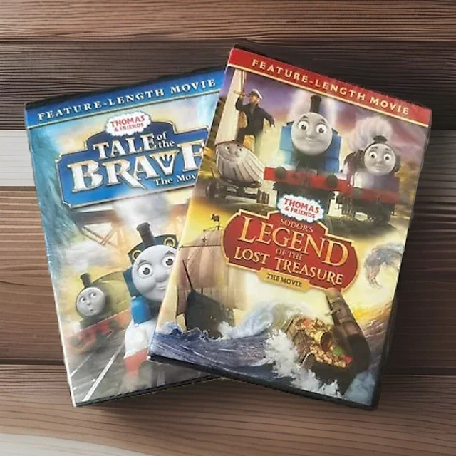 2 THOMAS & FRIENDS DVDs Sodors Legend Lost Treasure & Tale Of Brave ...