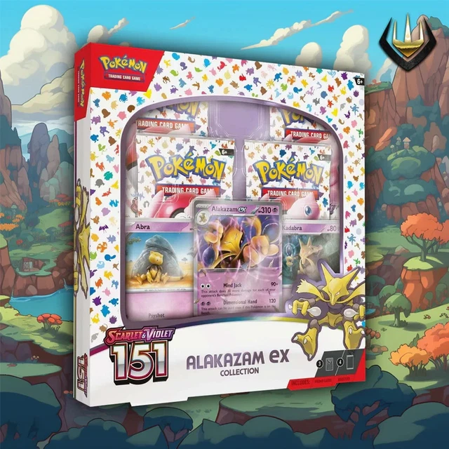 POKÉMON TCG SCARLET & Violet 151 Alakazam EX Collection Box - Brand New ...
