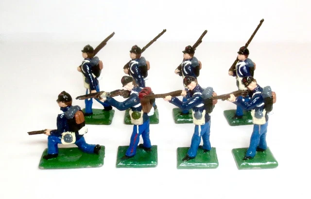 LEAD TOY SOLDIER CIVIL WAR UNION INFANTRY FIGURES £4.70 - PicClick UK