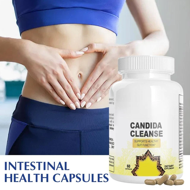 1*CANDIDA CLEANSE - Gut & Colon Support 60Capsules for Healthy Gut ...