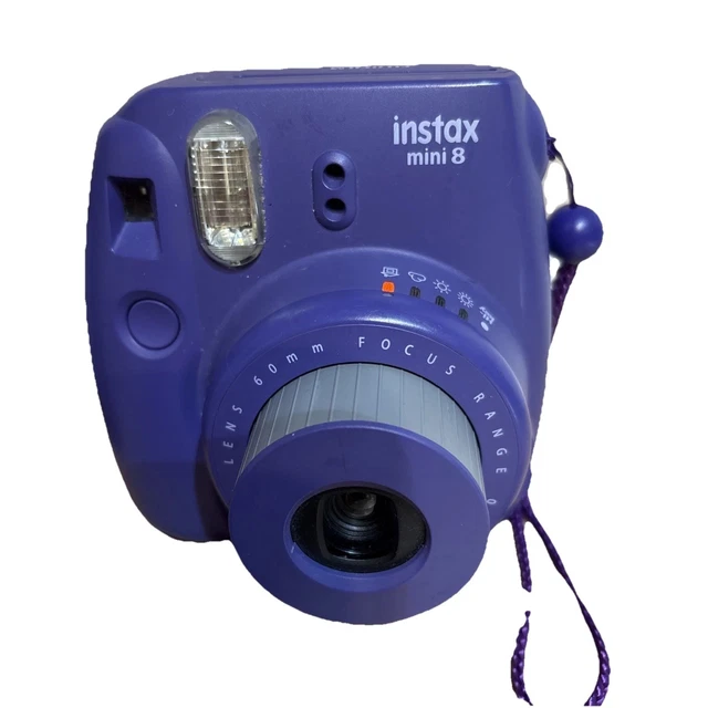 FUJI INSTAX MINI 8 Fujifilm Instant Film Camera Purple And Case £31.90 ...