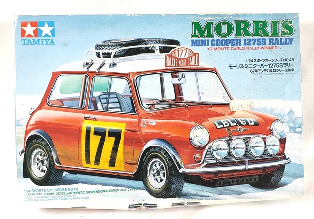 TAMIYA 2448 MORRIS Mini Cooper 1275S Rally 67 Monte Carlo 24048 1:24 ...