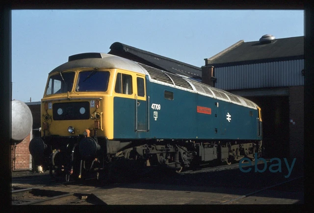 ORIGINAL 35MM SLIDE-CLASS 47/7-47709 at Eastfield depot, Glasgow c.1980 ...
