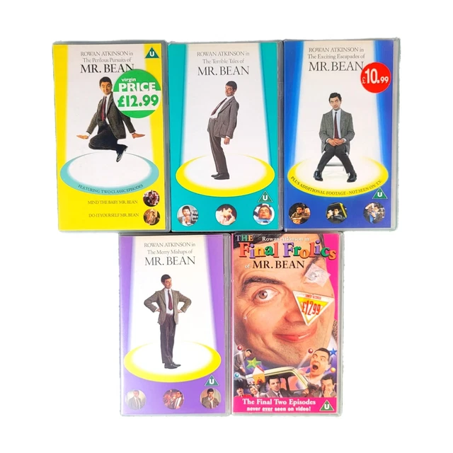 MR. BEAN 5 Tape VHS Lot Video Collection Rowan Atkinson Comedy £14.52 ...