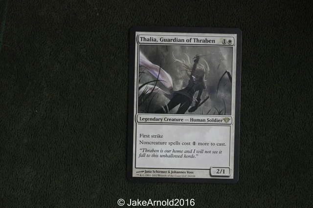 THALIA, GUARDIAN OF Thraben Dark Ascension 24 Rare Magic the Gathering ...