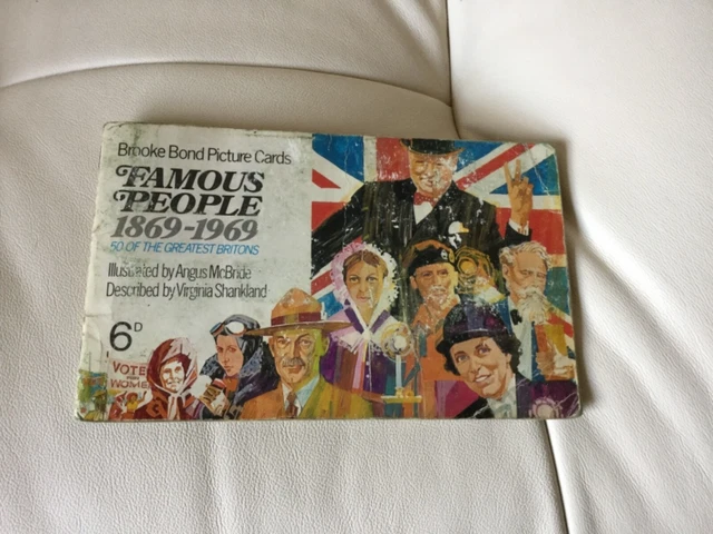 BROOKE BOND TEA Picture Cards Album Famous People 1869-1969 Lovely Old ...