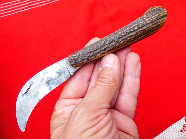 COUTEAU SERPETTE OUTIL ancien de jardinier vannier ... EUR 48,00 - PicClick FR