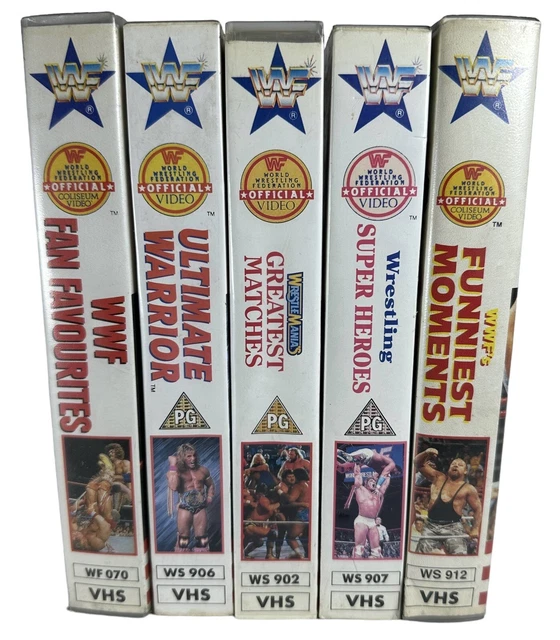WWF WWE COLLECTOR’S Series Wrestling VHS Tapes Bundle 1990’s £29.99 ...