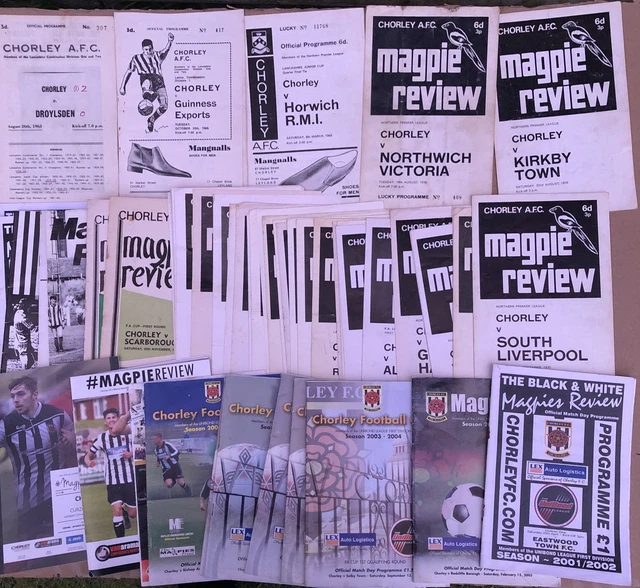 COLLECTION OF CHORLEY Fc Football Programmes £24.93 - PicClick UK