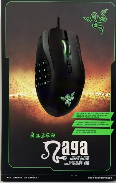 RAZER NAGA MMO PC Gaming Mouse-RZ01-00580100-R3U1-VERY RARE $202.17 ...