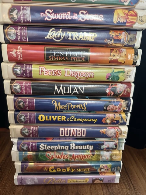 WALT DISNEY VHS Lot 18 Tapes Masterpiece Collections And Limited ...