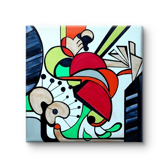 KUNSTWERK GEMÄLDE WANDBILD Moderne Kunst Abstrakte Kunst Original Handgemalt EUR 30,00 - PicClick DE