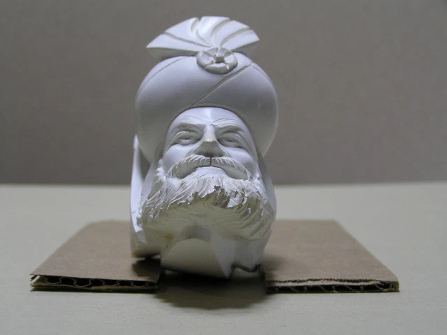 MEERSCHAUM CARVED PIPE Sultan with Beard & Turban Turkish, New Not ...
