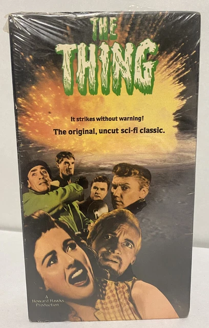 THE THING VHS Uncut Original Sci Fi Horror James Arness Howard Hawks ...
