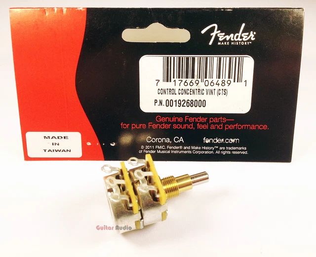 GENUINE FENDER 250K/500K Control Concentric Stacked Pot for '62 Jazz ...