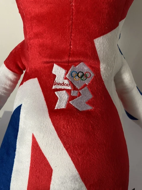 LONDON OLYMPICS 2012 Wenlock Union Flag soft stuffed toy, 17” tall £9. ...