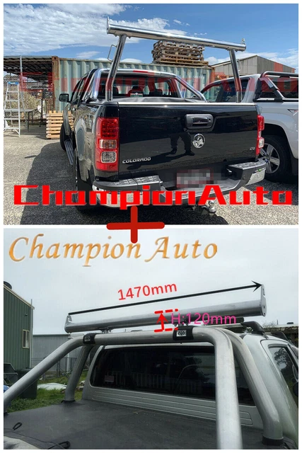 POLISHED ALLOY LADDER Rack with extension bar for Mazda BT50 BT-50 2021 ...