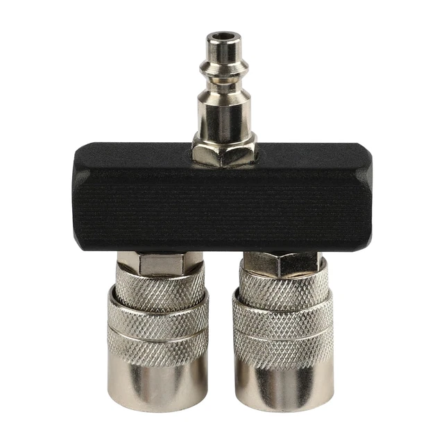 2-WAY STRAIGHT AIR Manifold Air Splitter, Line Type Air Compressor ...