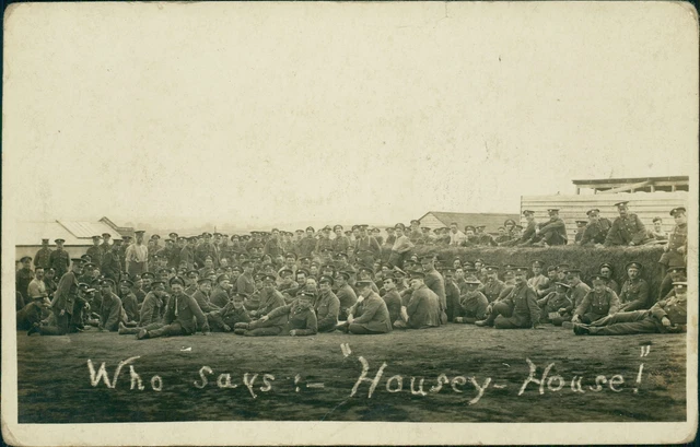 WW1 ERA MIXED Regiments British Army Soldiers Real Photo "Who Says ...