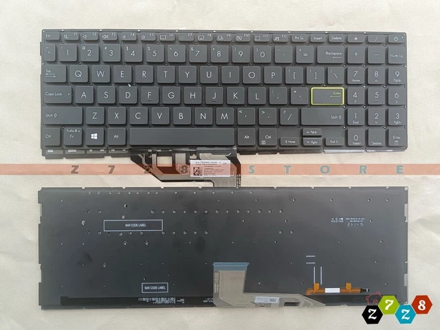 BLACK US KEYBOARD for ASUS VivoBook E510 E510M E510MA L510 L510M L510MA ...