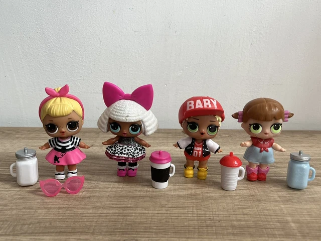 LOL DOLLS SERIES 1 Doll Bundle X4 Complete:Sis Swing,Diva,M.C.Swag ...