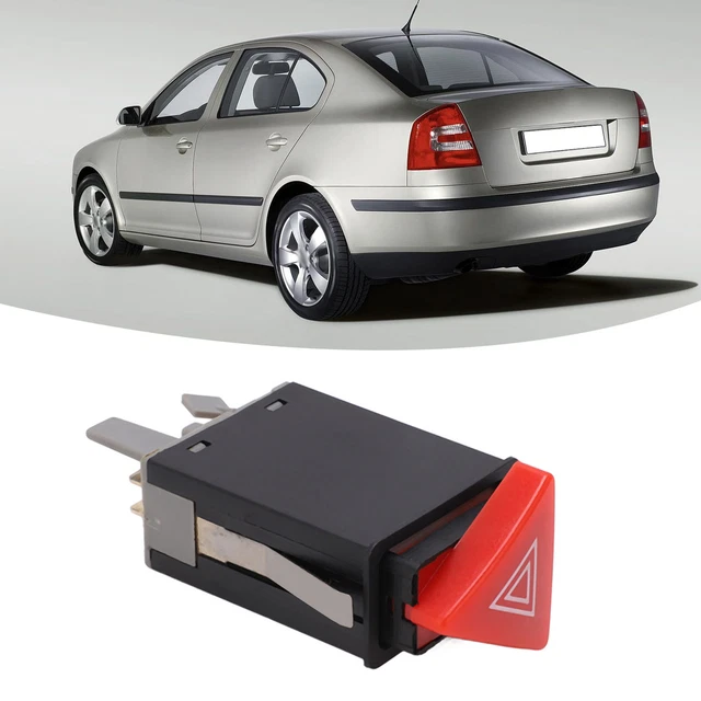 HAZARD WARNING FLASH Switch Button 1U0953235B Warning Indicator Light ...