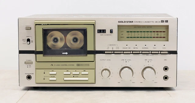 GOLD STAR GSK-1100 Vintage Tape Deck Kassettendeck £12.63 - PicClick UK