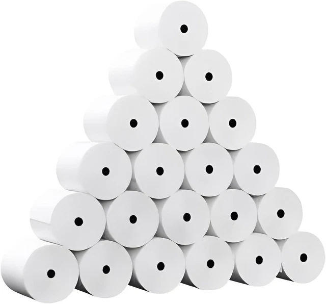 (50 ROLLS) 80X80MM EFTPOS Thermal Paper POS - Cash Register Receipt ...
