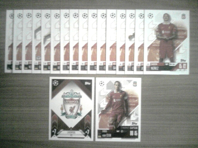 TOPPS MATCH ATTAX CHAMPIONS LEAGUE 2024/2025: 18x LIVERPOOL FC Cards ...