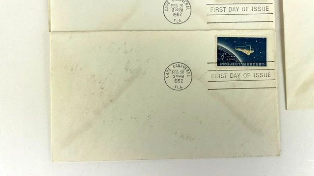 CAPE CANAVERAL PROJECT Mercury First Day of Issue Stamp/Envelope 2-20 ...