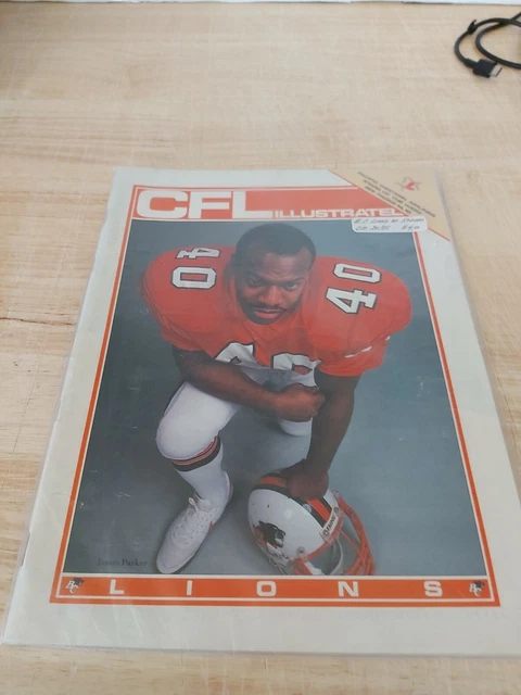 VINTAGE CFL ILLUSTRATED Football Magazine 1985 BC Lions Used $8.09 ...