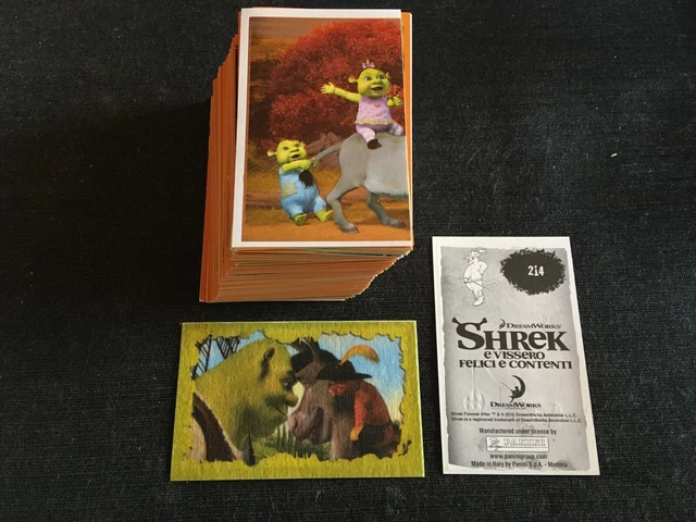 LOT PANINI 231 Stickers Shrek 4 Il Etait Une Fin 2010 Disney Sans ...