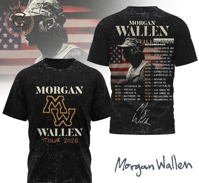 MORGAN WALLEN STILL The Problem Tour 2026 3D T-Shirt £19.16 - PicClick UK