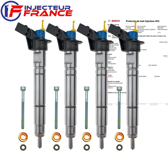 4X 0445115069 BOSCH Injecteur Sprinter Vito Viano 2.0CDI A6460701187 ...