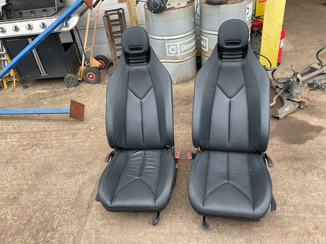 MERCEDES SLK R171 Black Leather Seats - Air Scarf Seats Black £299.00 ...