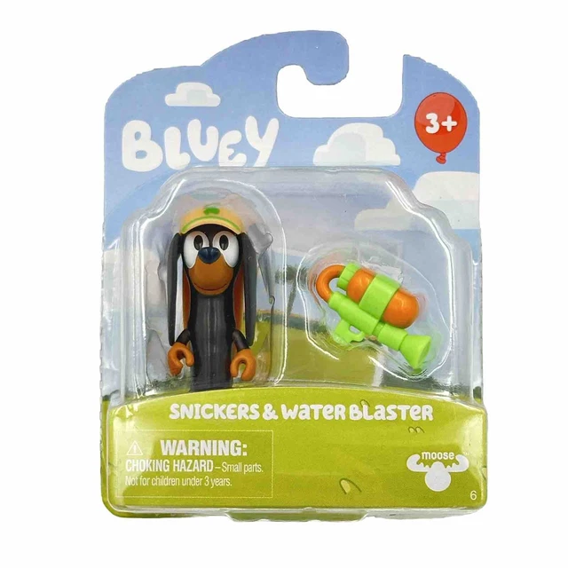FIGURINE BLUEY & Friends Story Starters Snickers & Water Blaster jouet ...