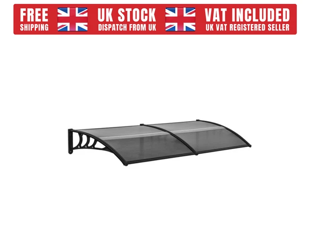 FRONT DOOR AWNING Patio Balcony Window Canopy Rain Shelter Cover £71.99 ...