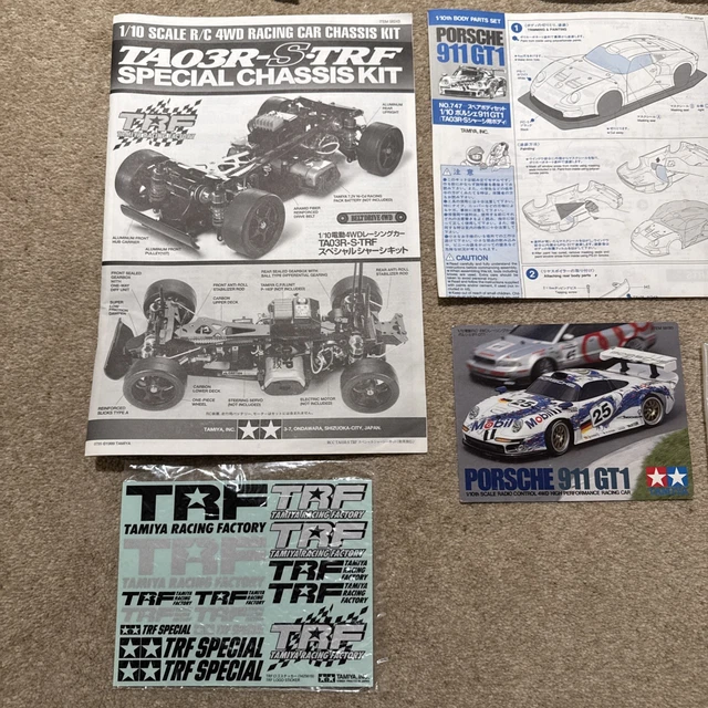 NEW TAMIYA TRF TA03R- S Porsche 911 GT1 1/10 RC Vintage RARE 58243 £470 ...