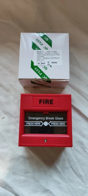 EMERGENCY FIRE ALARM Door Release Break Glass Exit Button for Home ... EMERGENCY FIRE ALARM Door Release Break Glass Exit Button for Home ...