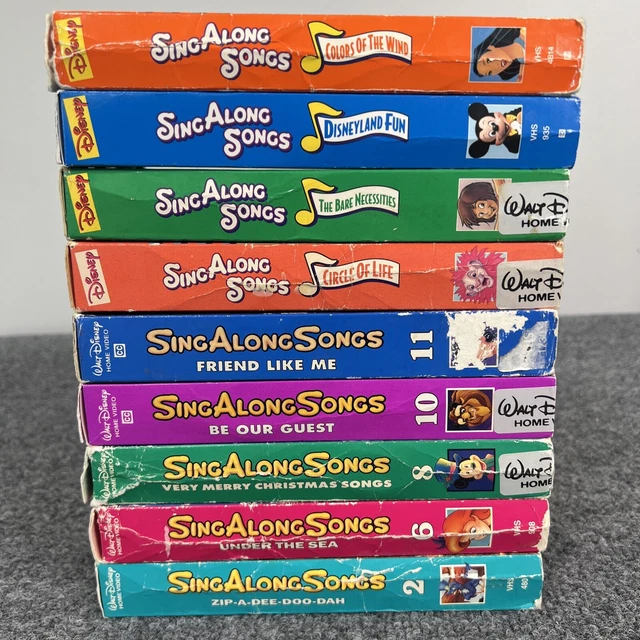 Disney Sing Along Songs Vhs Lot 30 Hot Sex Picture