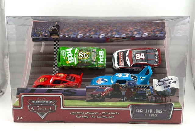 DISNEY PIXAR CARS The World of Cars - Race and Chase 4 Car Gift Pack £ ...