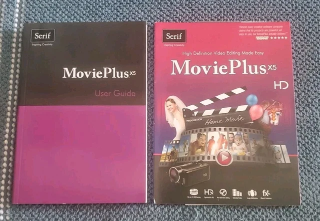 SERIF MOVIEPLUS X5 Software & User Guide EUR 13,88 - PicClick IT