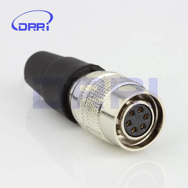 HIROSE 6 PIN female power cable connector HR10A-7P-6S for Industrial ...